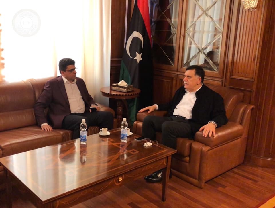 وكالة الأنباء الليبية السراج يجتمع مع رئيس ديوان المحاسبة