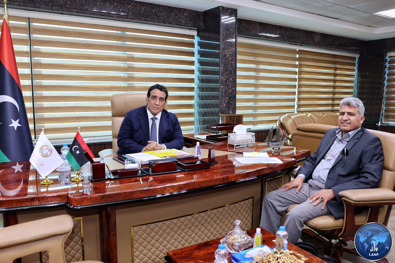 وكالة الأنباء الليبية المنفي يبحث مع جهاز تنفيذ مشروعات الإسكان